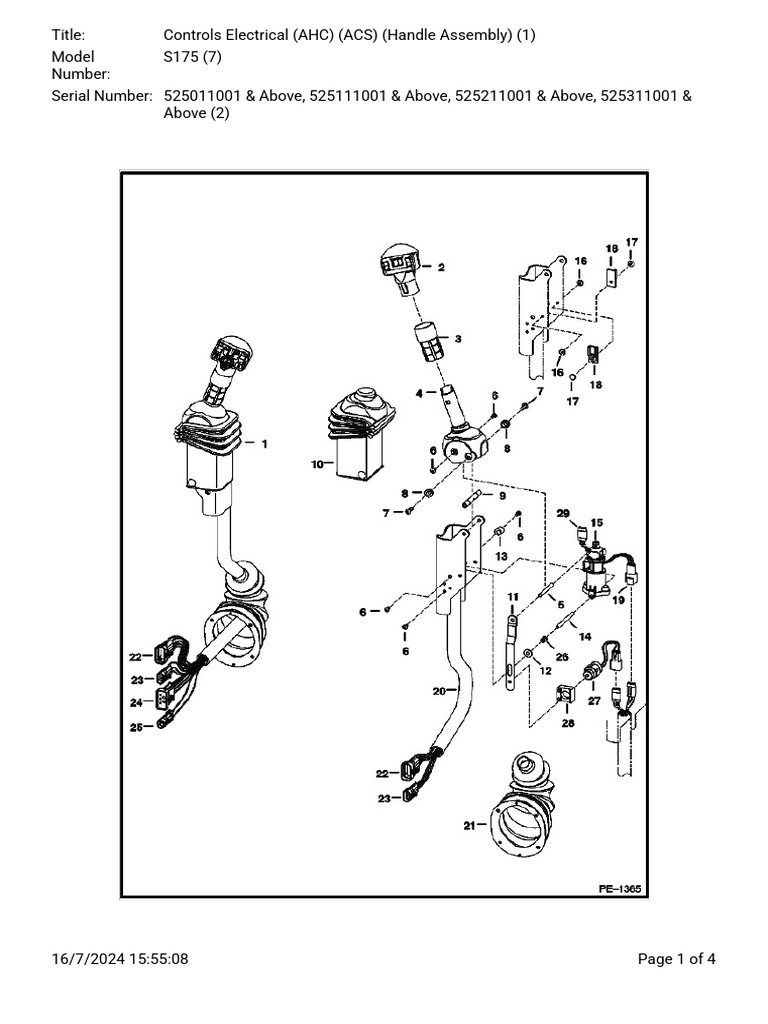 Controls Electrical (AHC) (ACS) (Handle Assembly) (1) - S175 | PDF