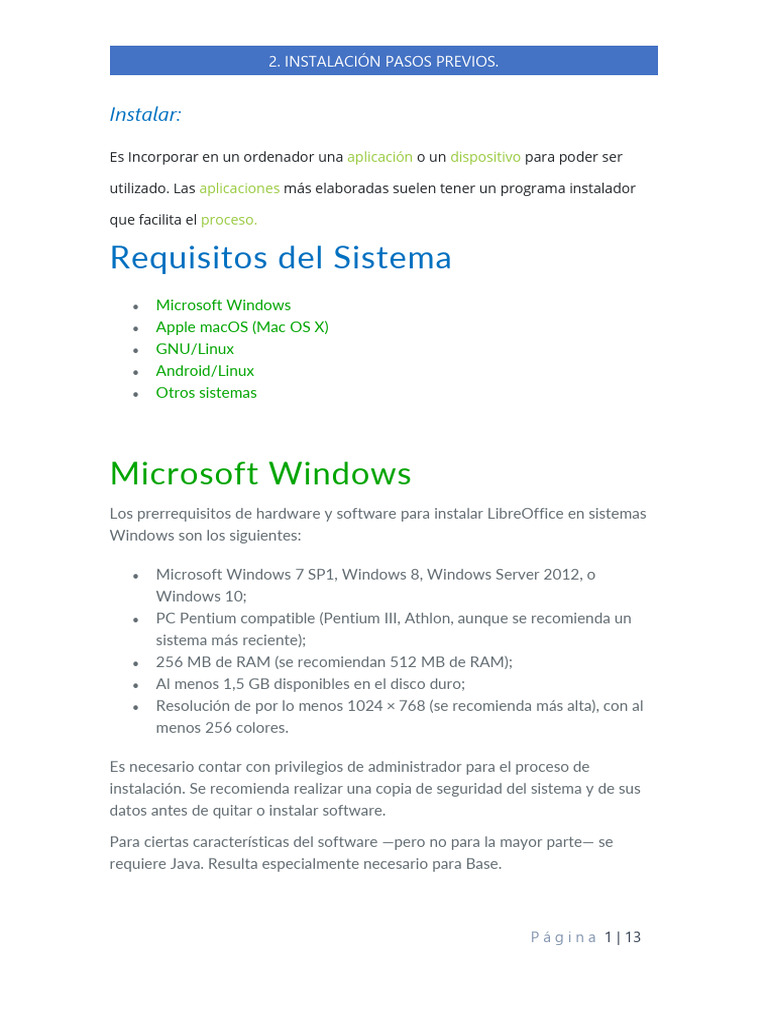 1.04 Procedimientos de Instalación y Configuración | PDF
