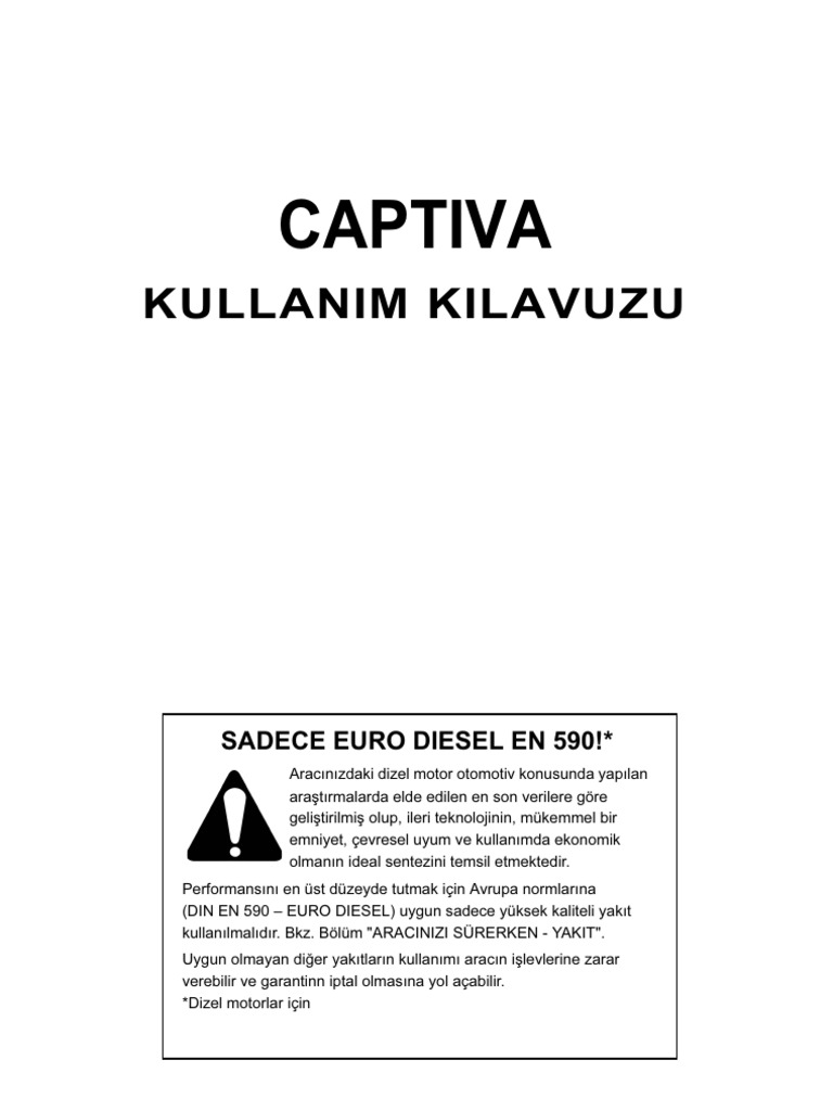 Captiva Kullanim Kilavuzu | PDF
