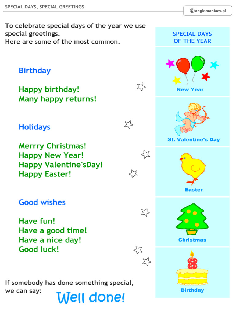 Special Days | PDF