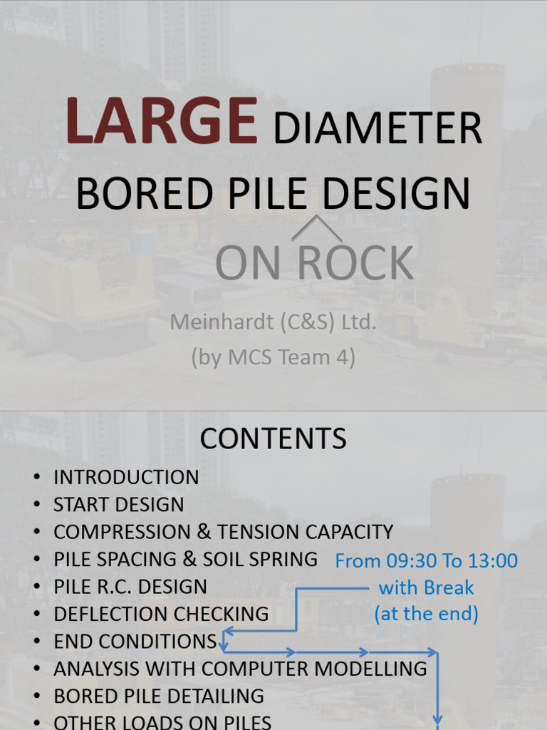 Bored Pile Design (KLChan) - 008 | PDF