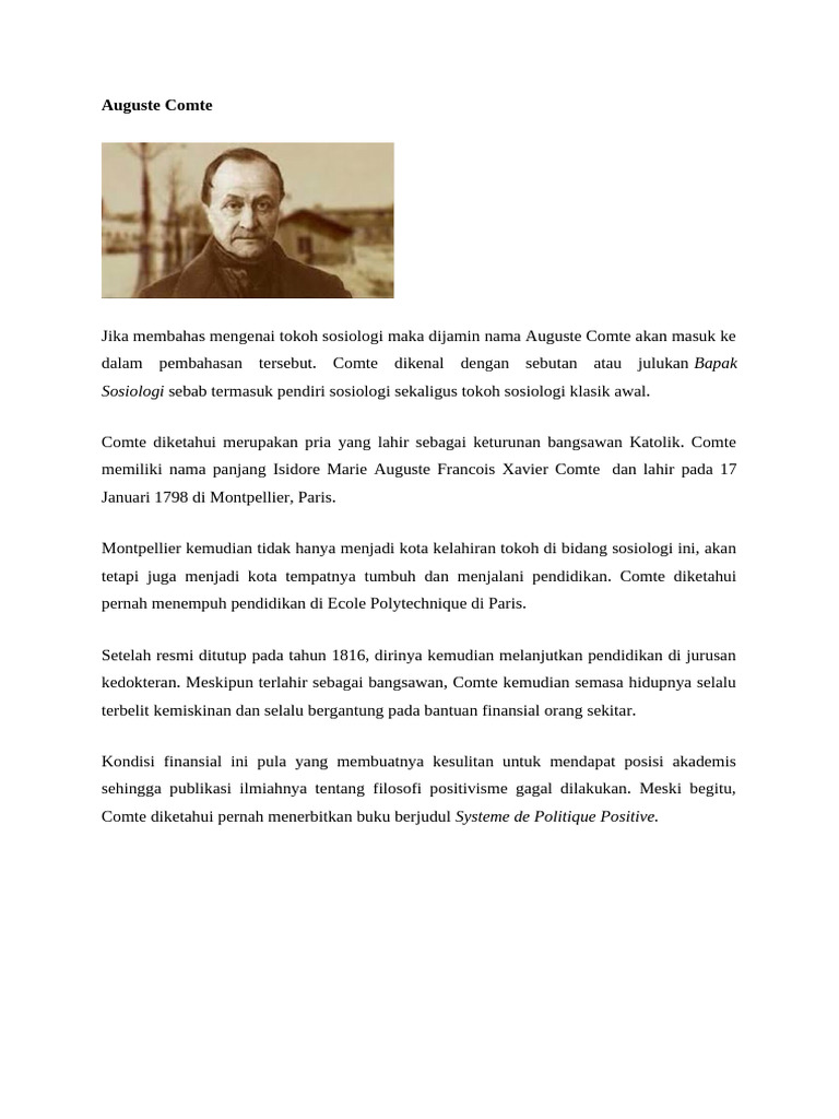 tokoh tokoh sosiologi | PDF