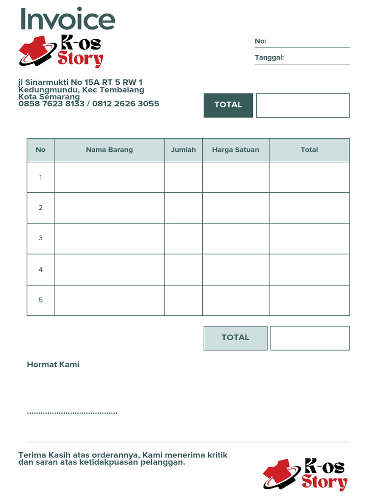 Invoice K-Story | PDF