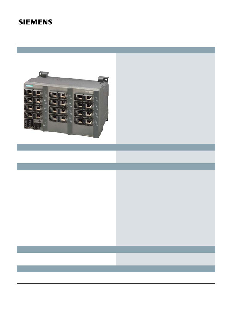 Scalance x224 Switch | PDF