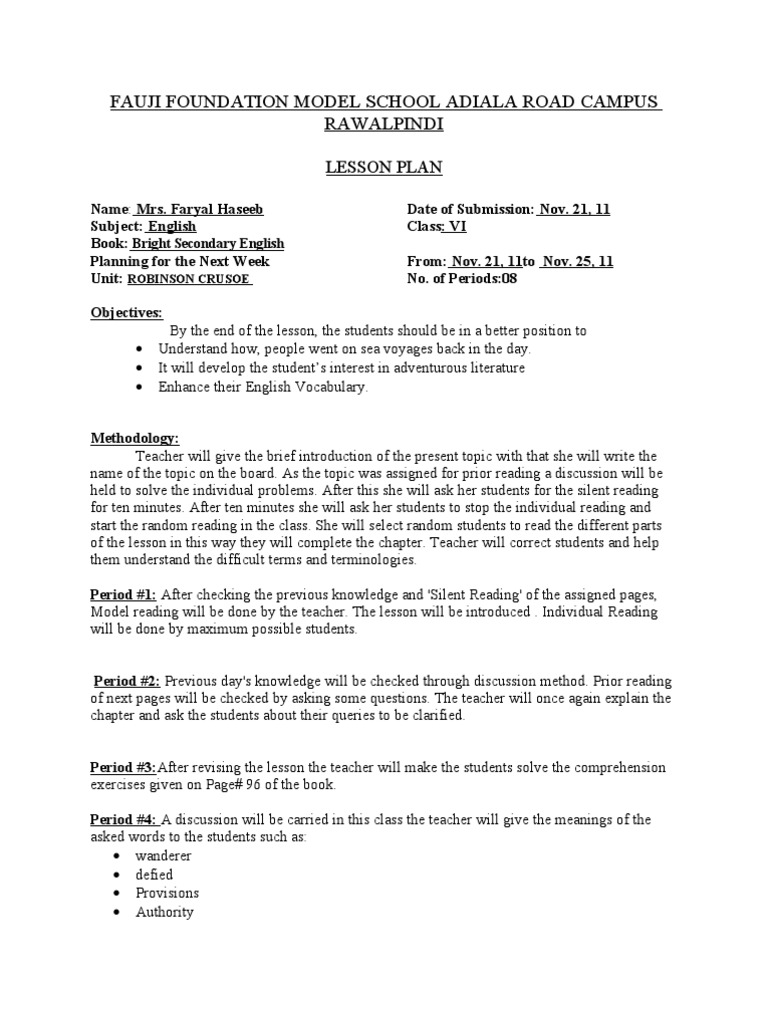 Robinson Crusoe | PDF | Reading (Process) | Reading Comprehension