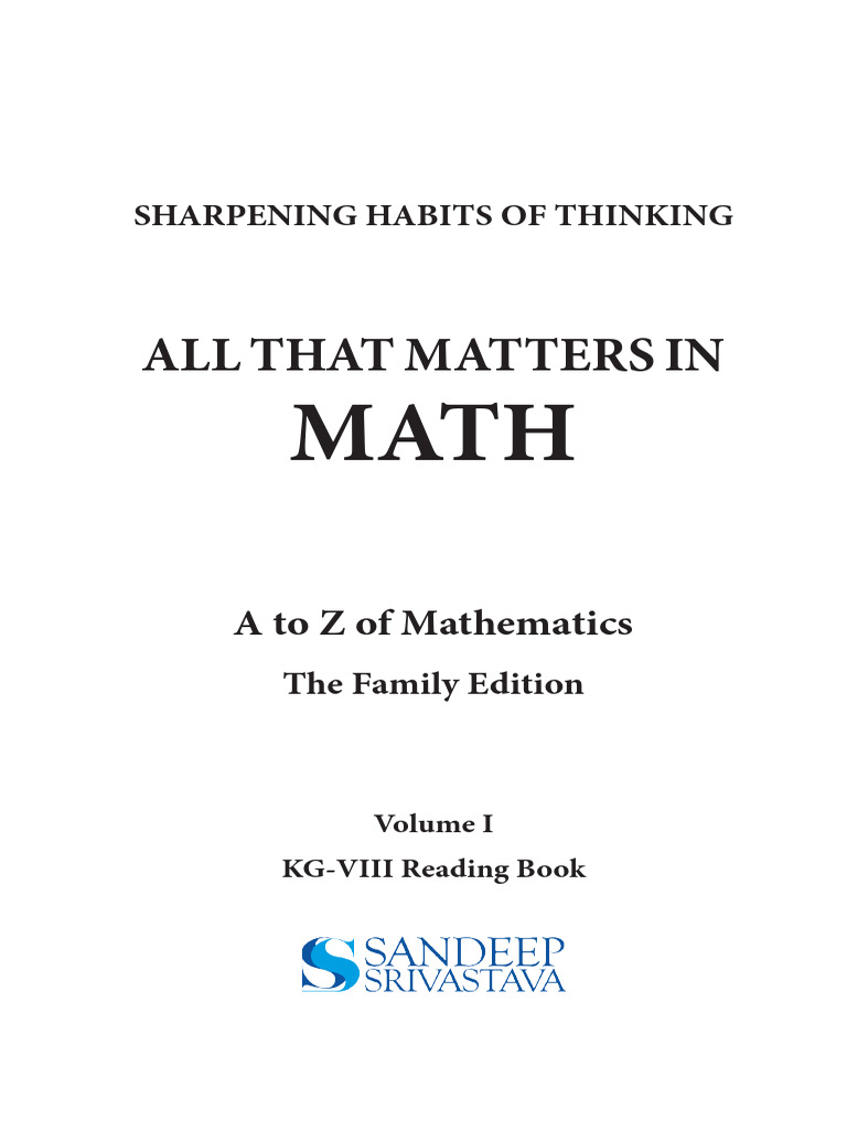Math Reading Book A To Z | PDF | Mathematics | Numbers