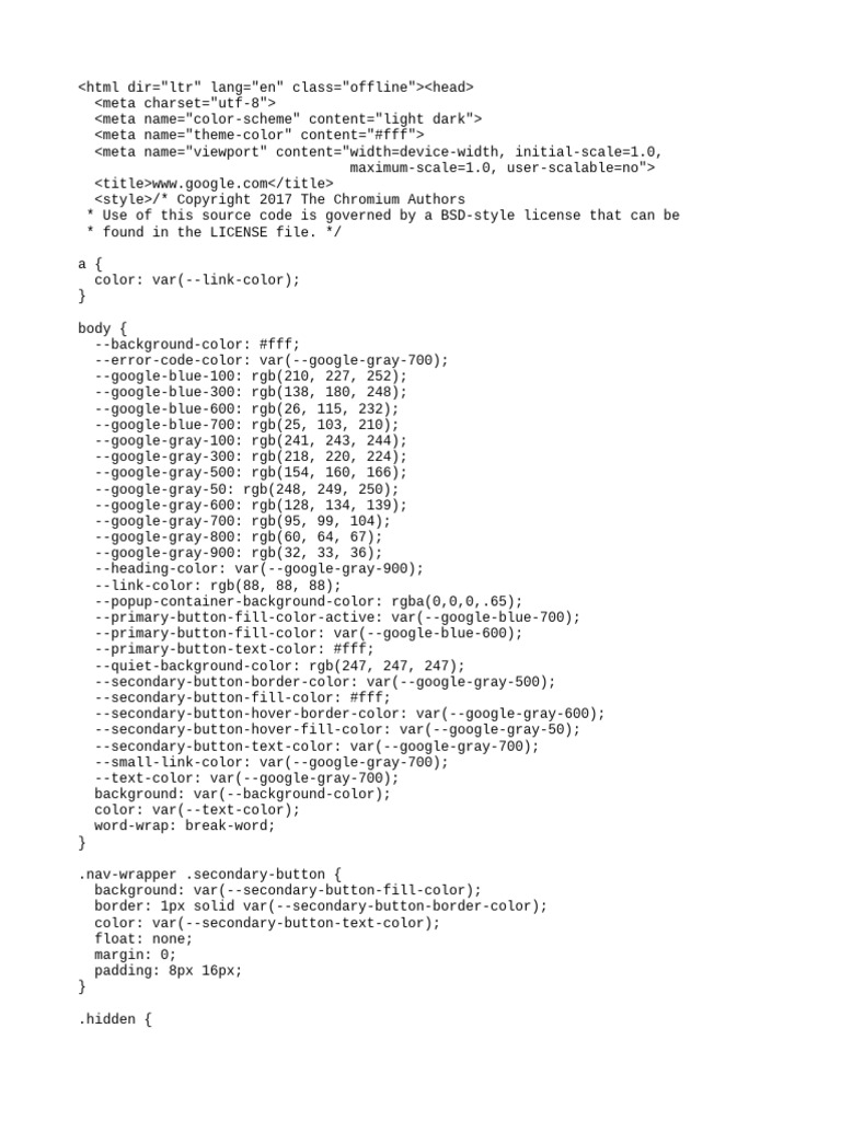HTML Dir LTR Lang en Class Offlineh | PDF