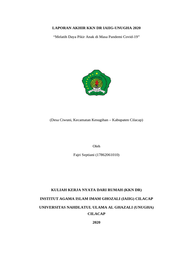 Laporan Akhir Individu - Fajri Septiani | PDF