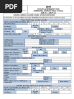 Grade 8 Application Form 2026 WHS | PDF