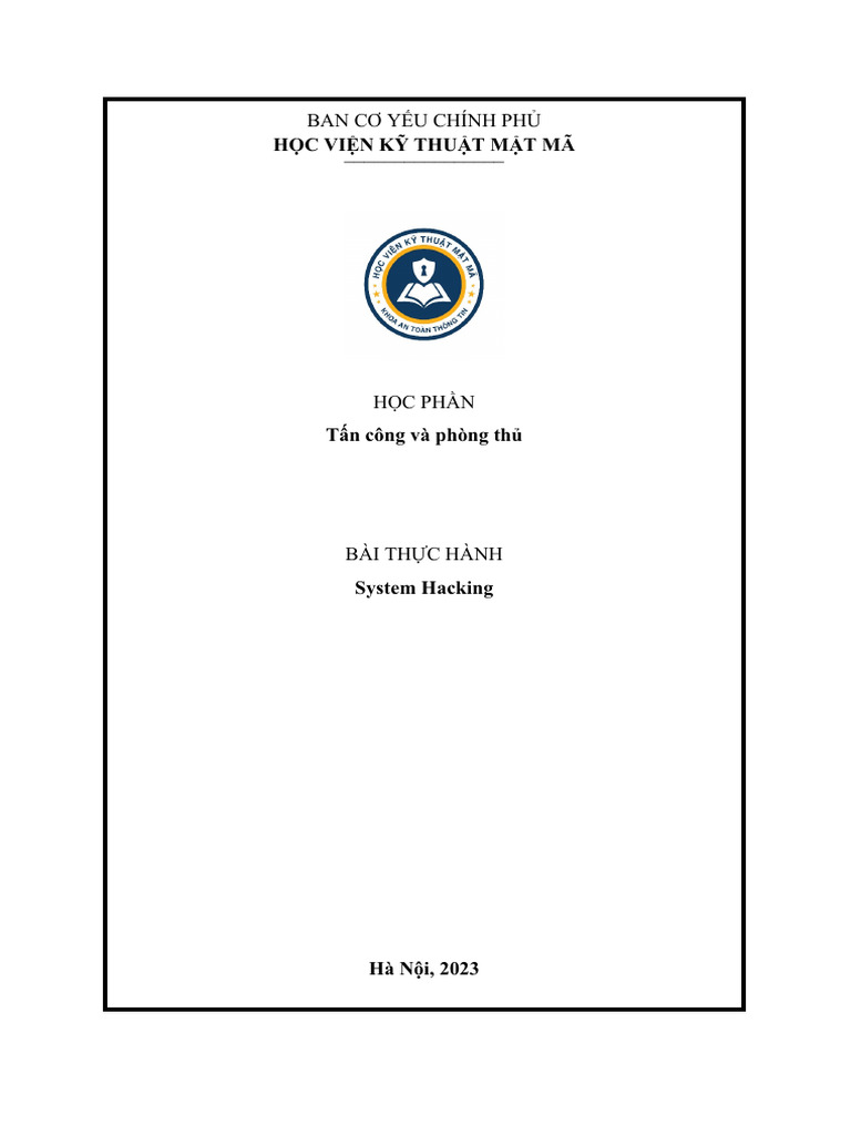 System Hacking | PDF