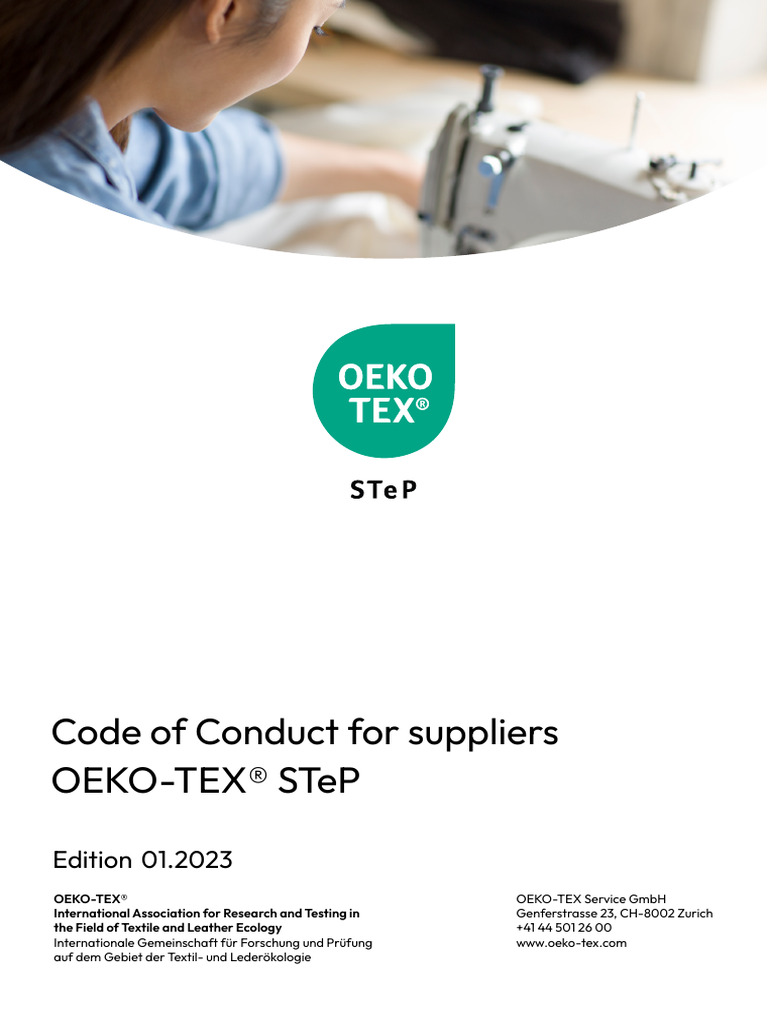 OEKO-TEX STeP Code of Conduct EN | PDF | Justice | Crime & Violence