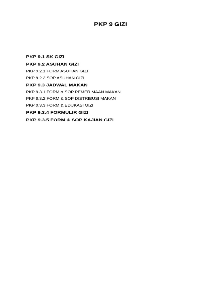 PKP 9 Gizi | PDF