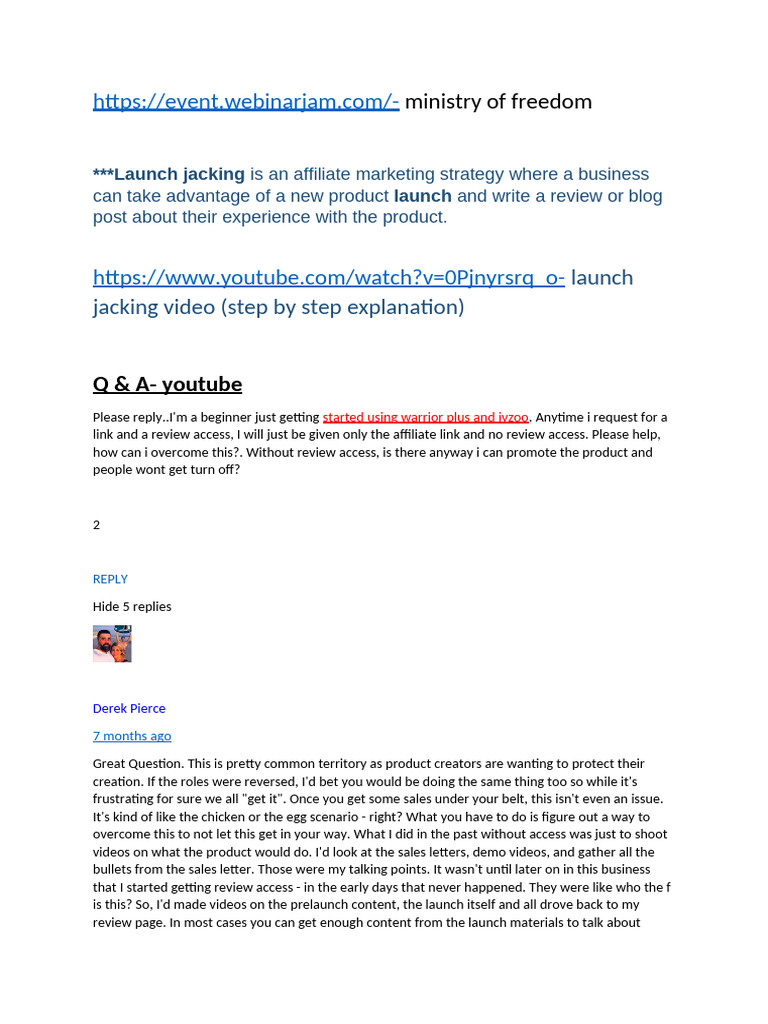 Affiliate Marketing-Launch Jacking | PDF