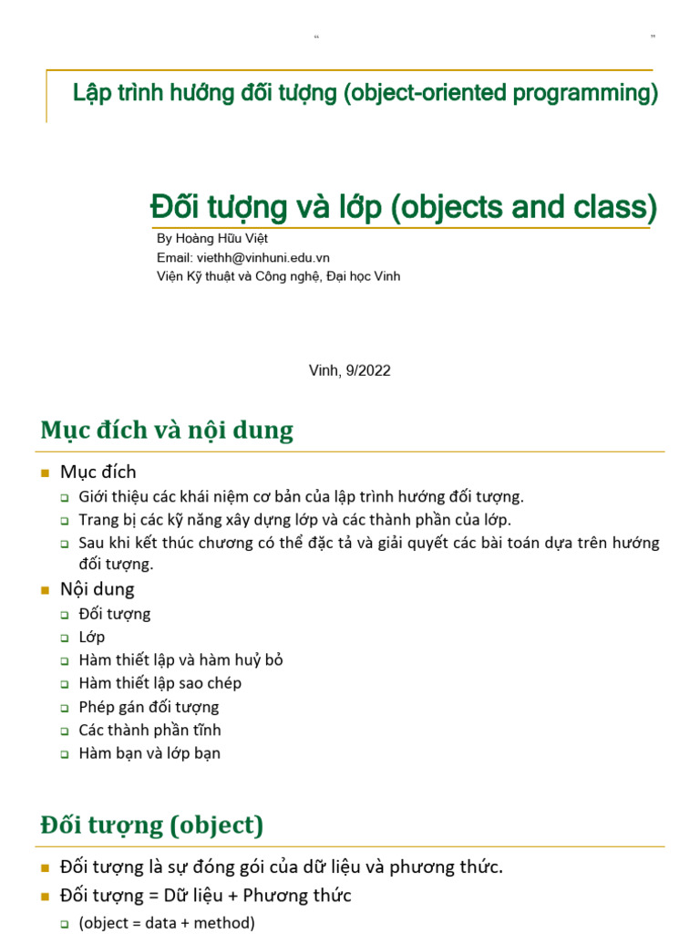 Chapter 3 Objects | PDF