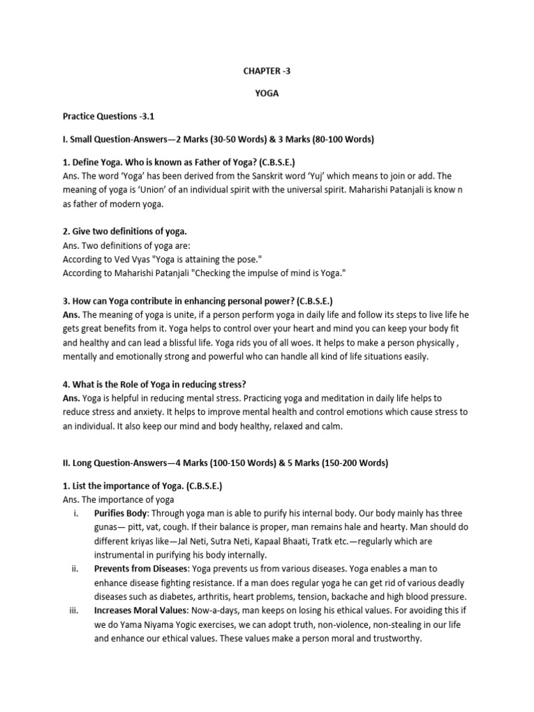 Bulk - Answer Key Ch-3 English Medium 11 | PDF