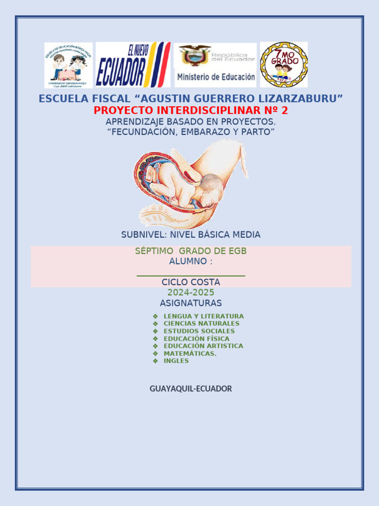 Caratulas Proyecto 2 - 7mo | PDF