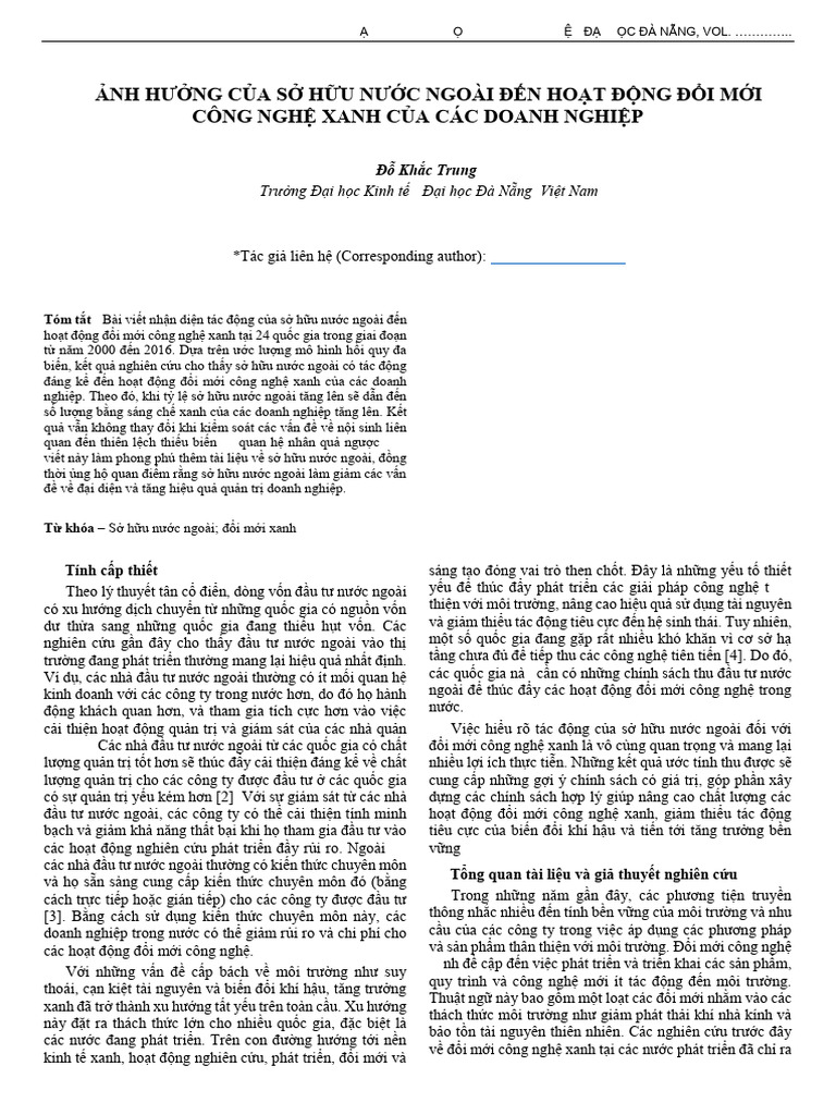 BB1. (DHDN - 1) So Huu Nuoc Ngoai Va Doi Moi Xanh | PDF