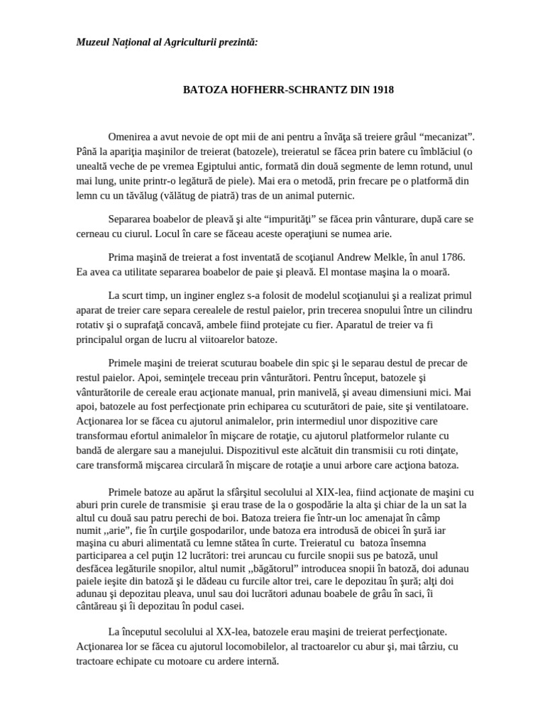 Batoza Hofherr-Schrantz, 1770 | PDF