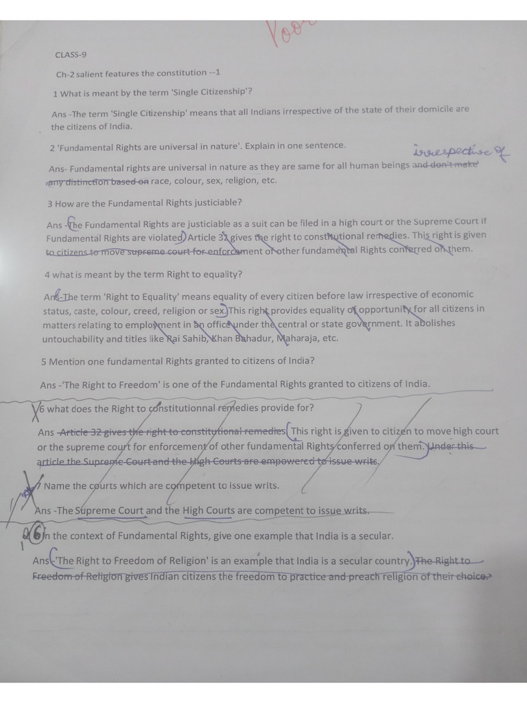 9th Civics Ch-2,3 | PDF