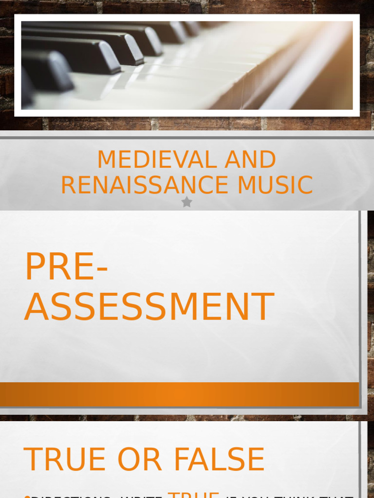 Medieval and Renaissance Music | PDF