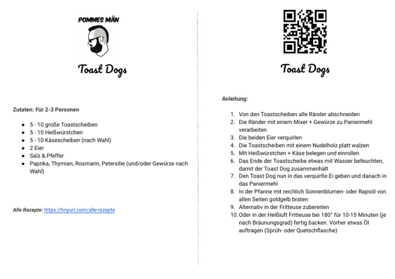 Toast Dogs | PDF | Cooking, Food & Wine