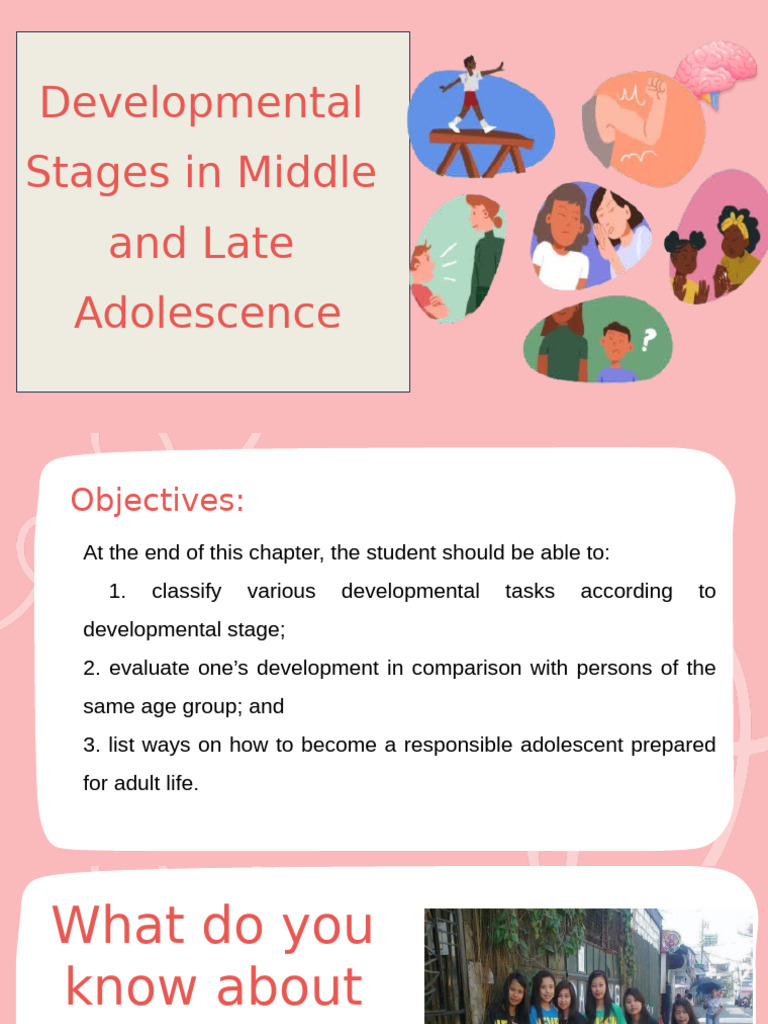 Module 3 Developmental Stages of Adolescence | PDF
