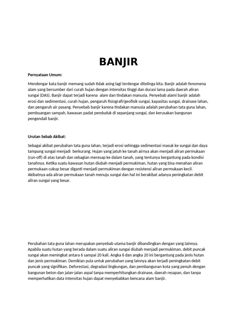 BANJIR | PDF