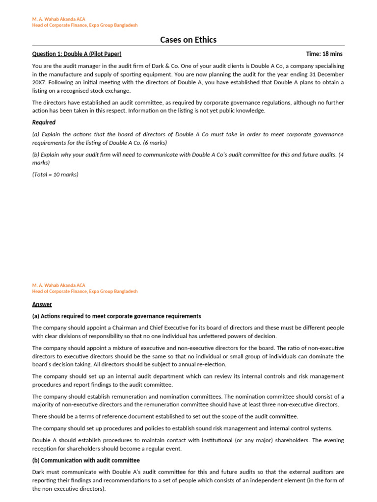 Cases And Answers Part 2 Pdf