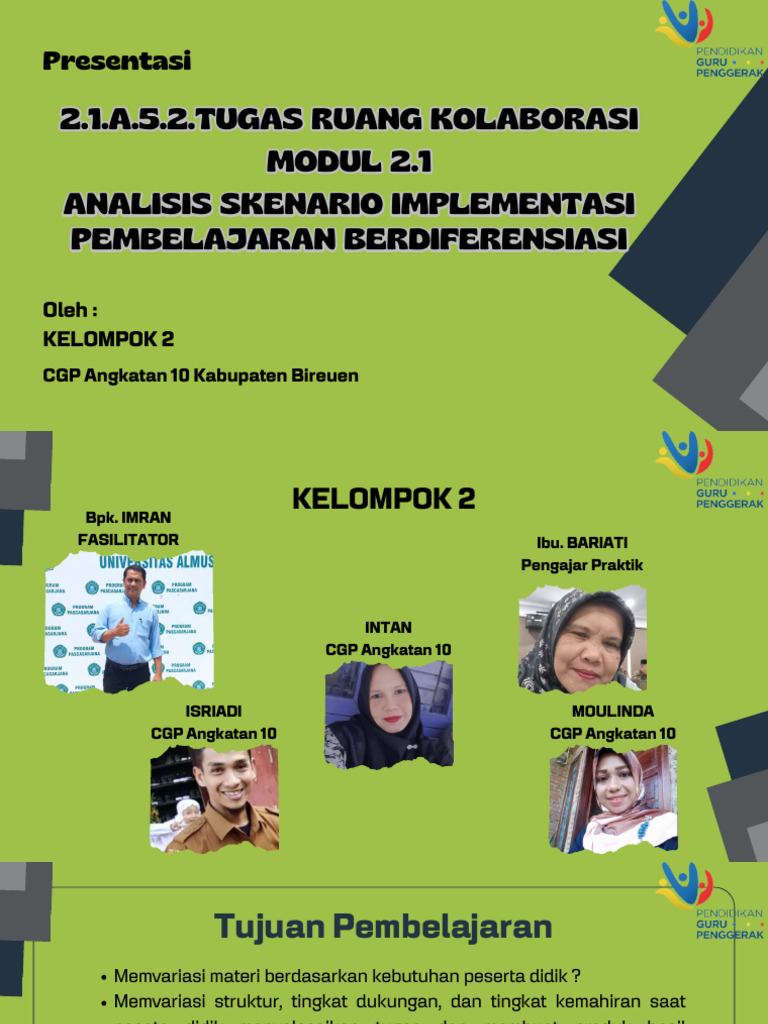 2.1.a.5.2. Unggah Tugas Ruang Kolaborasi - Modul 2.1.kelompok 2 | PDF