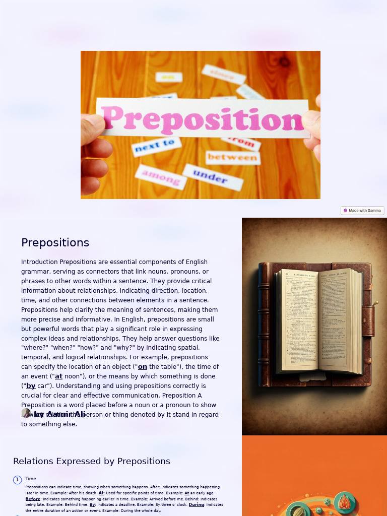 Preposition | PDF