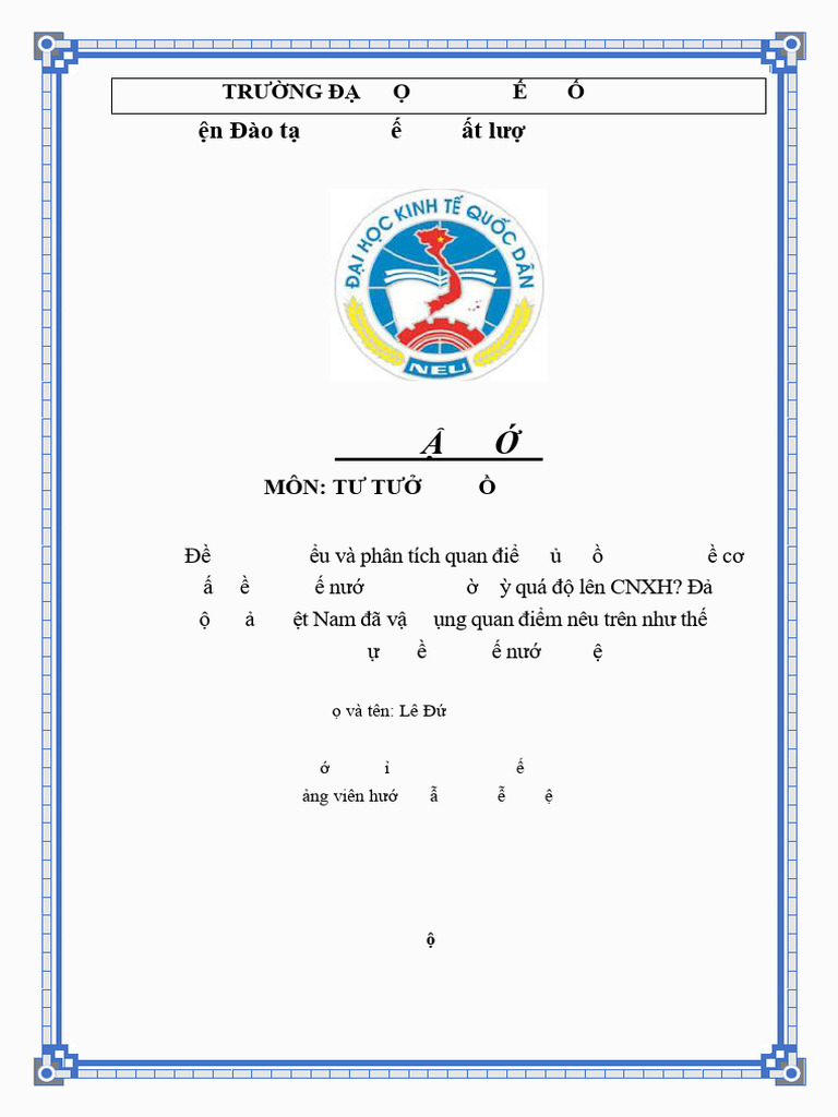 Tieu Luan TTHCM 9d | PDF