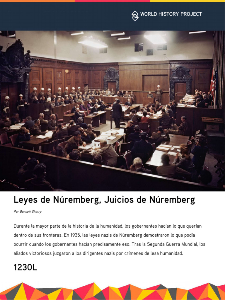 WHP1750 748 Read Nuremberg Laws Nuremberg Trials 1230LSpanish | PDF