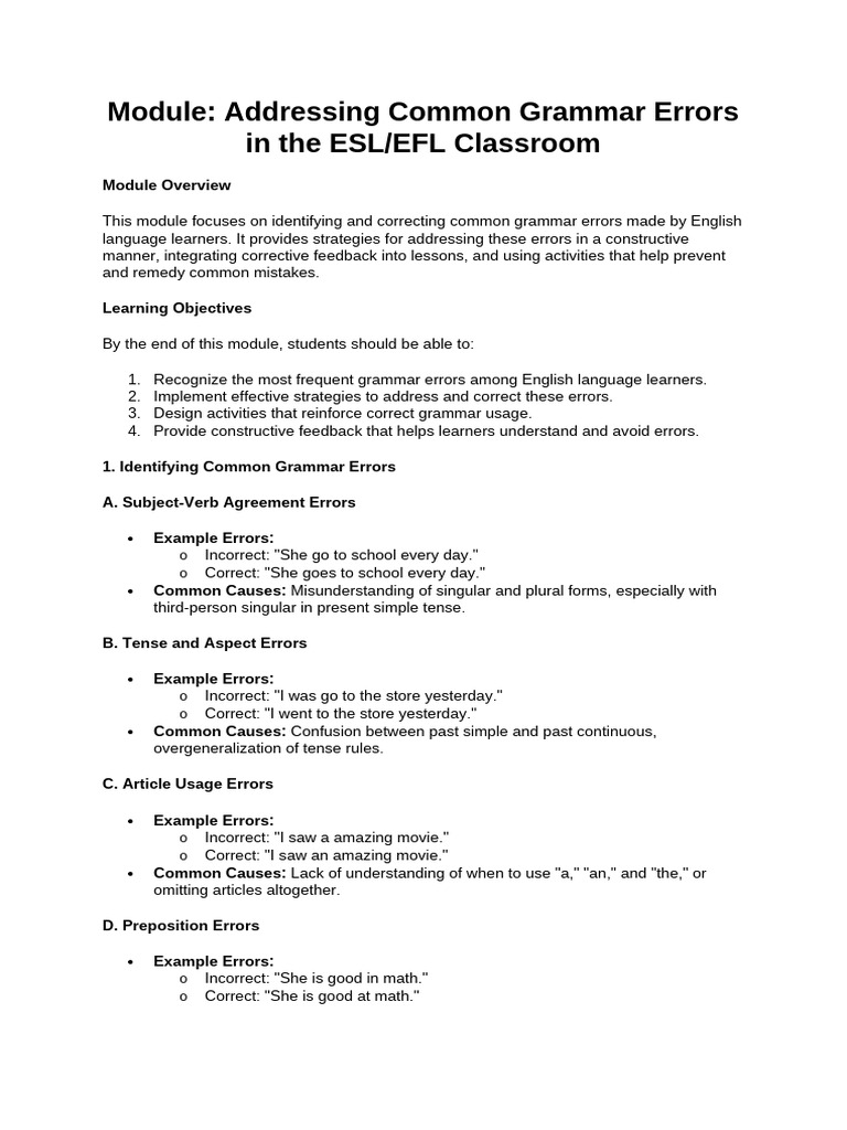 Module Grammar 09-02-24 | PDF