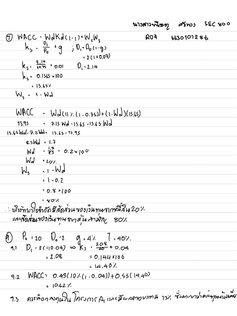 Homework. Finance | PDF
