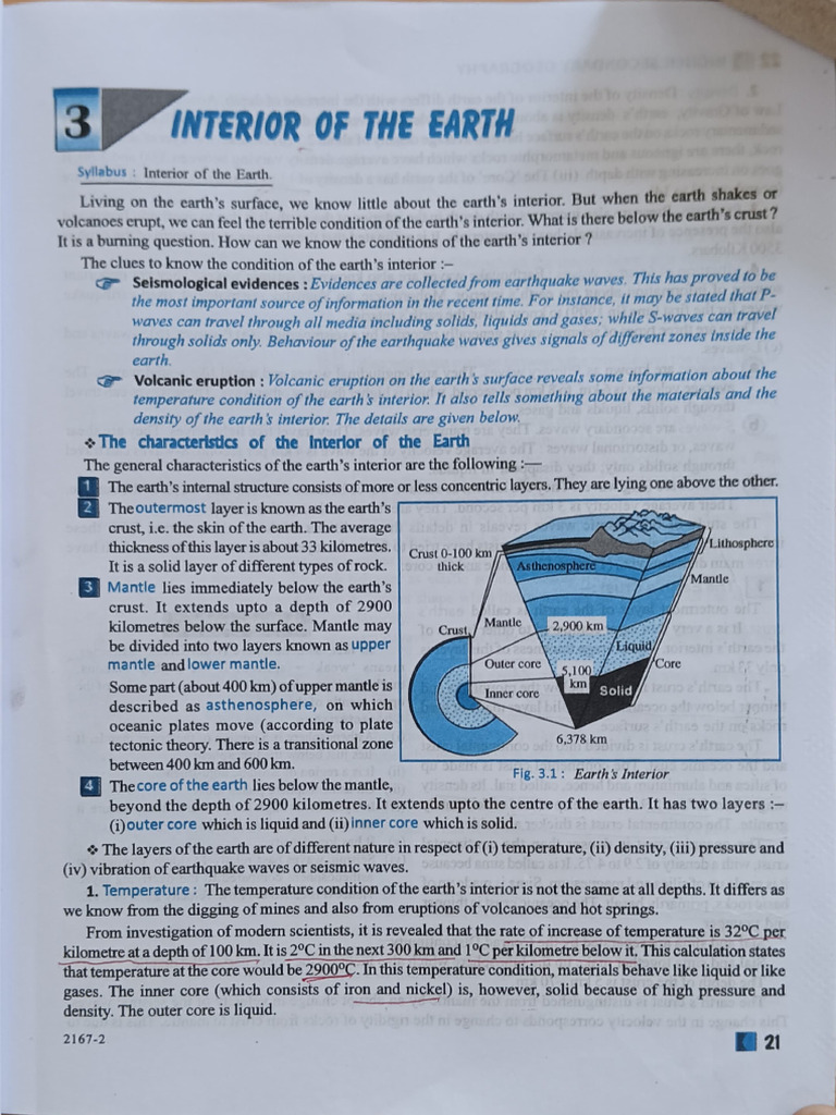 Interior of The Earth | PDF