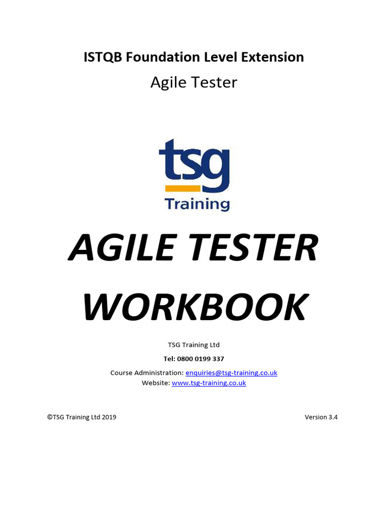 01 TSG Agile Workbook v3.4 | PDF