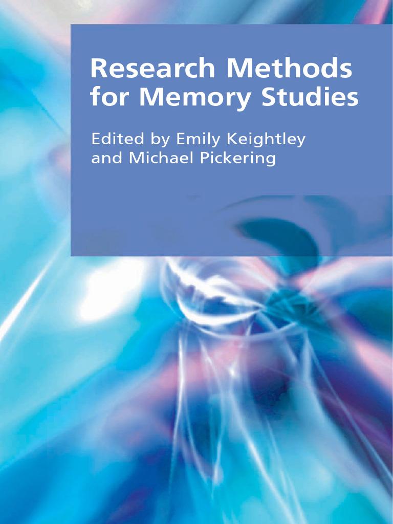 Research Methods: For Memory Studies | PDF