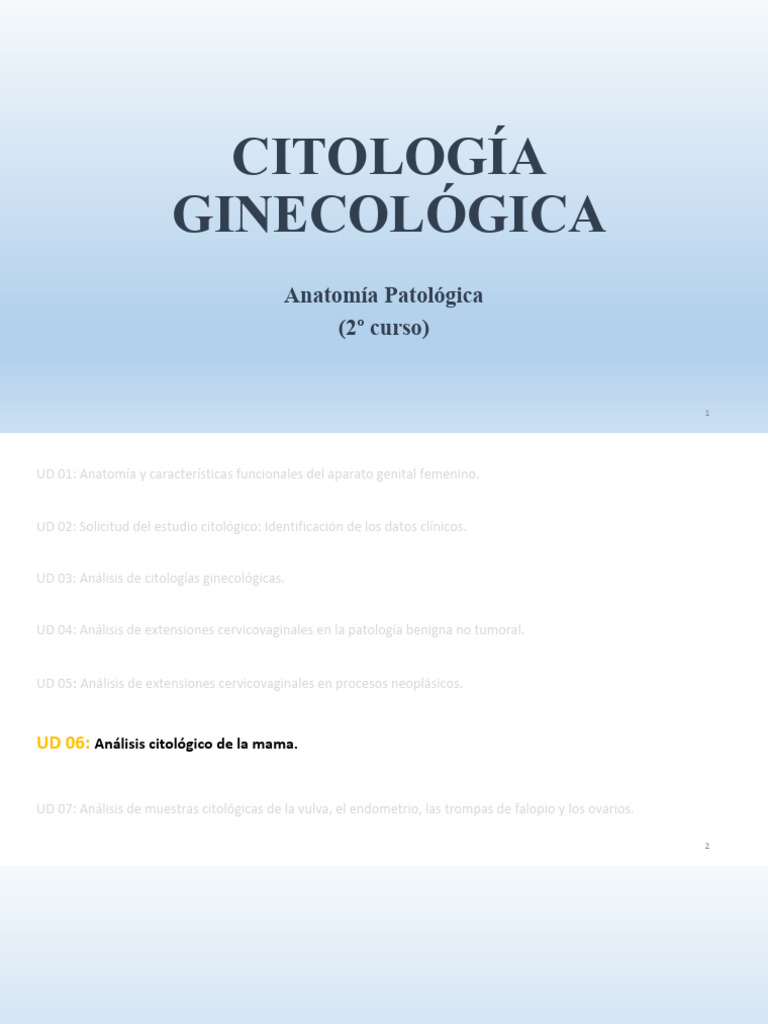 Análisis Citológico de la Mama | PDF | Pecho | Salud y bienestar