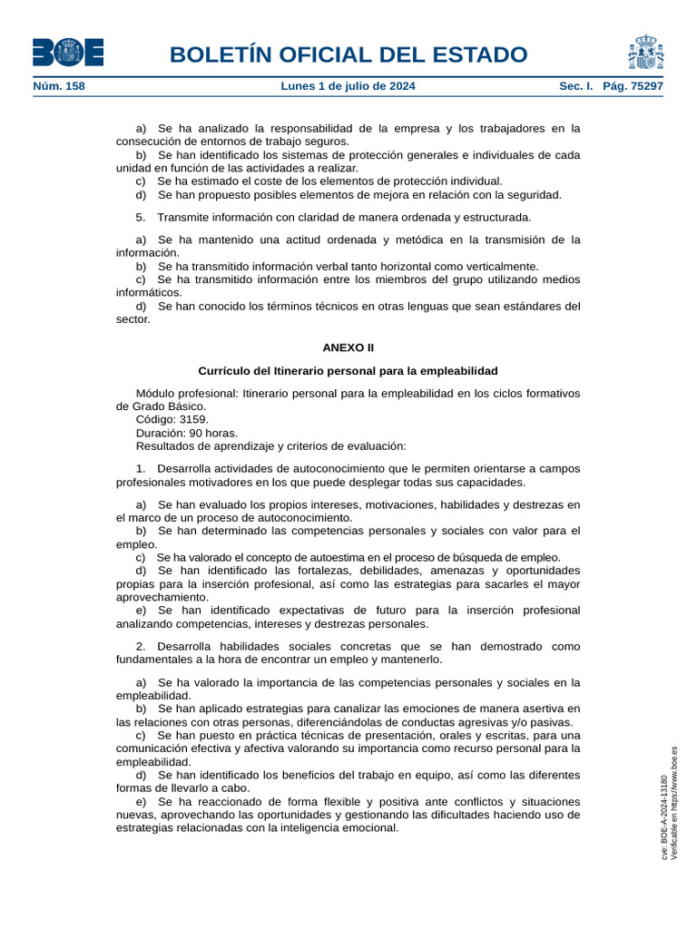 Resultados y Criterios IPE | PDF