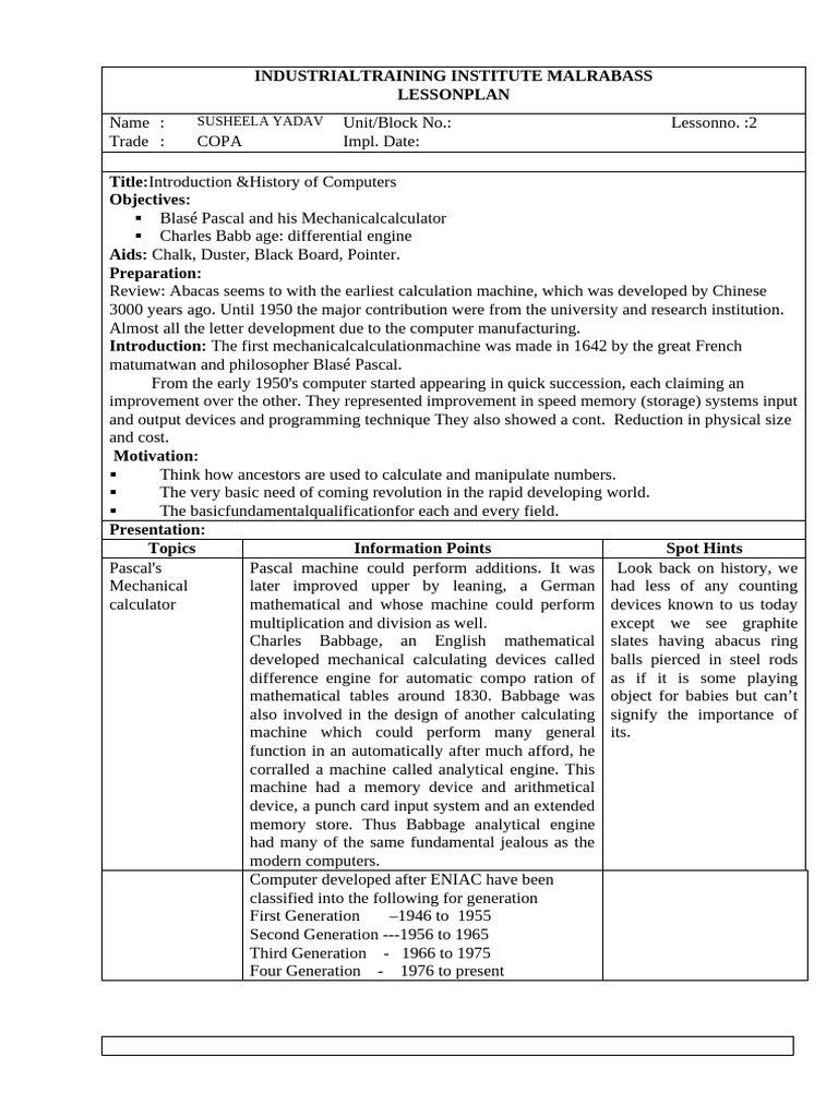 Copa Lesson Plan 2024-2025 | PDF | Computer Data Storage | Art
