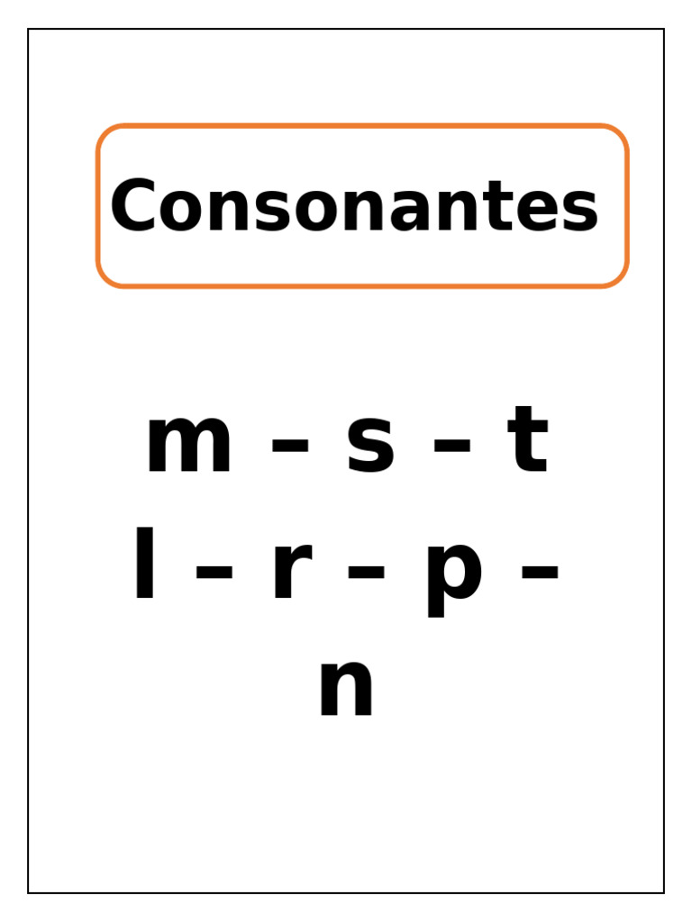 Consonantes | PDF
