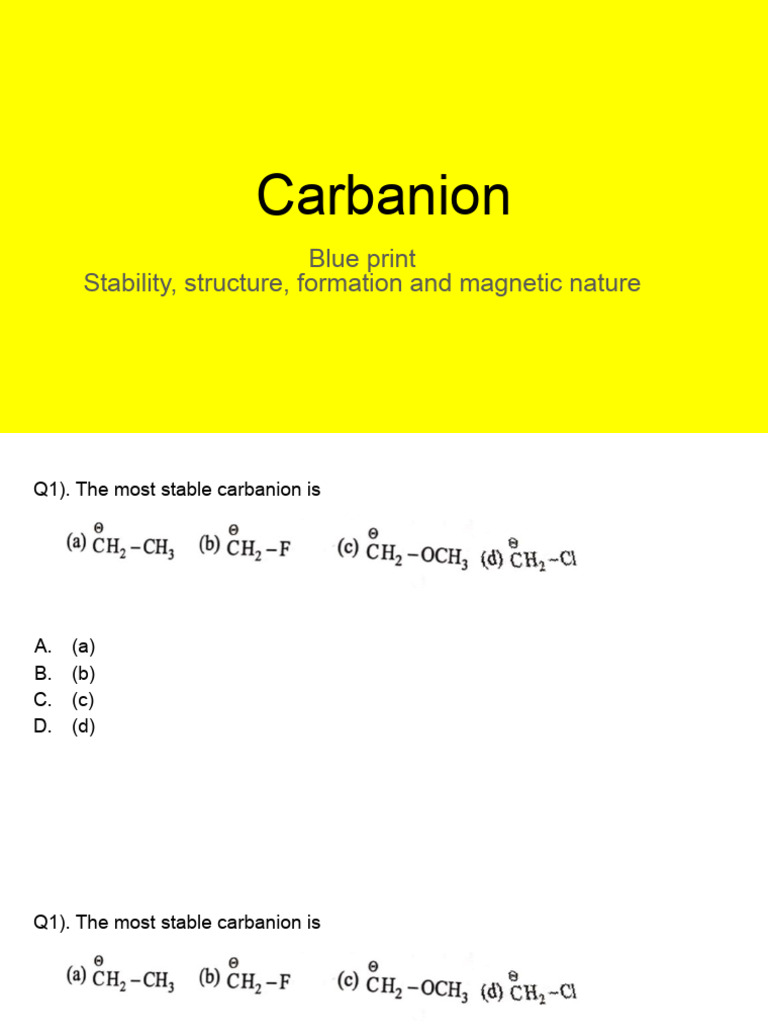 Carbanion | PDF