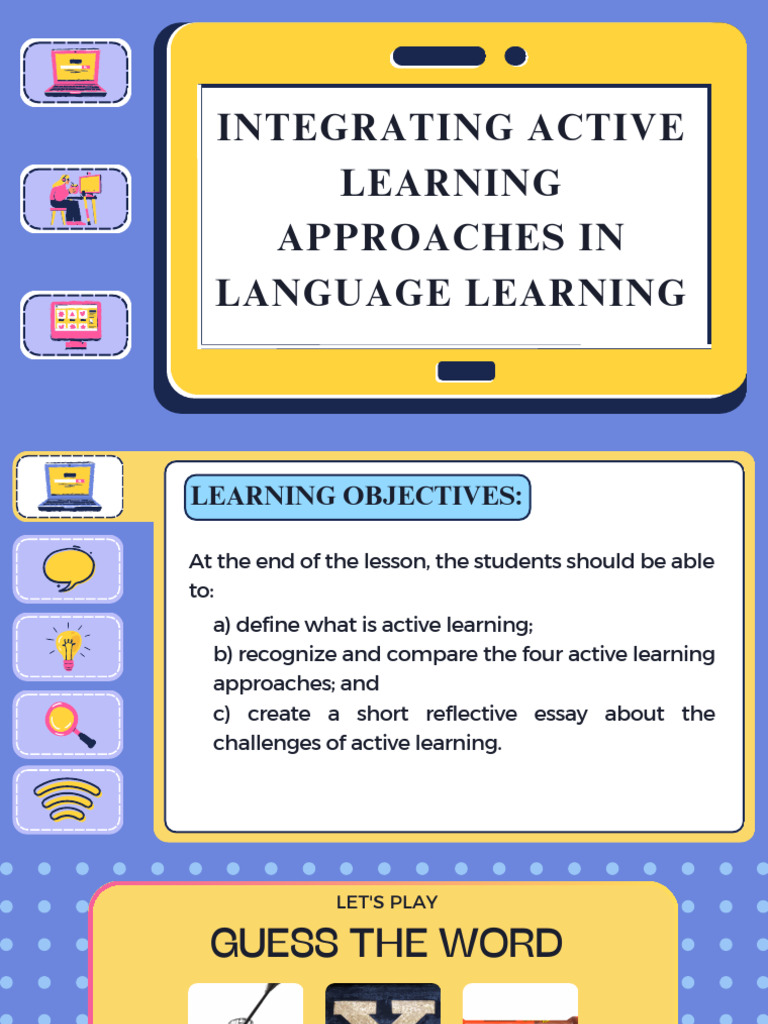 Integrating Active Learning Approaches in Language Learning | PDF | Learning | Career & Growth