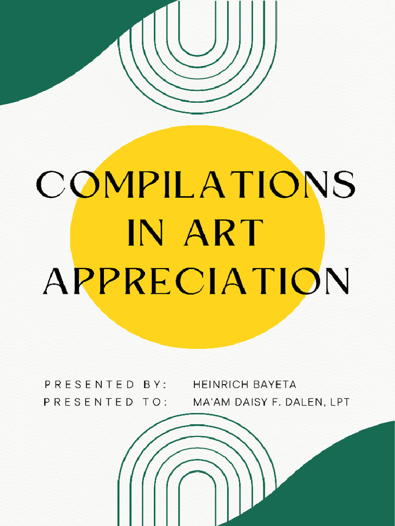 Arts Appreciation Portfolio | PDF