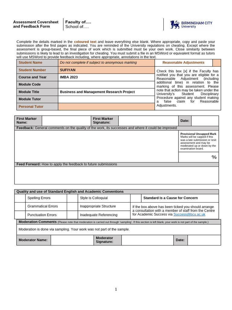 Assessment-Coversheet-and-Feedback-Form (1) | PDF