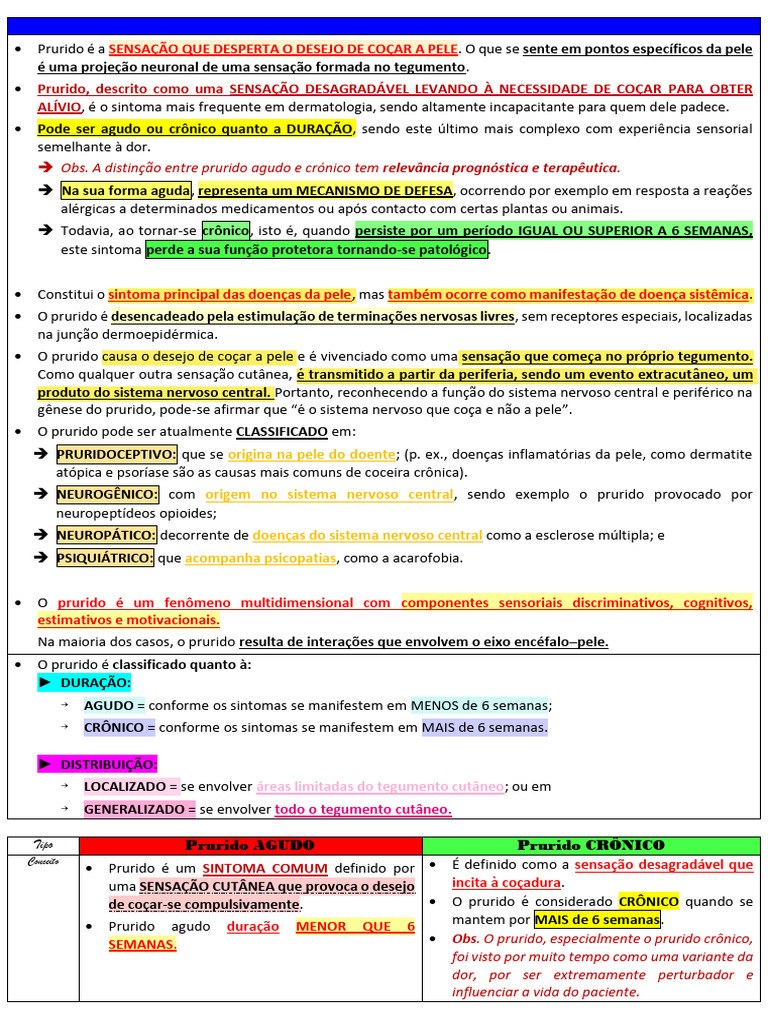 Resumo Sp-25 (Prurido) | PDF