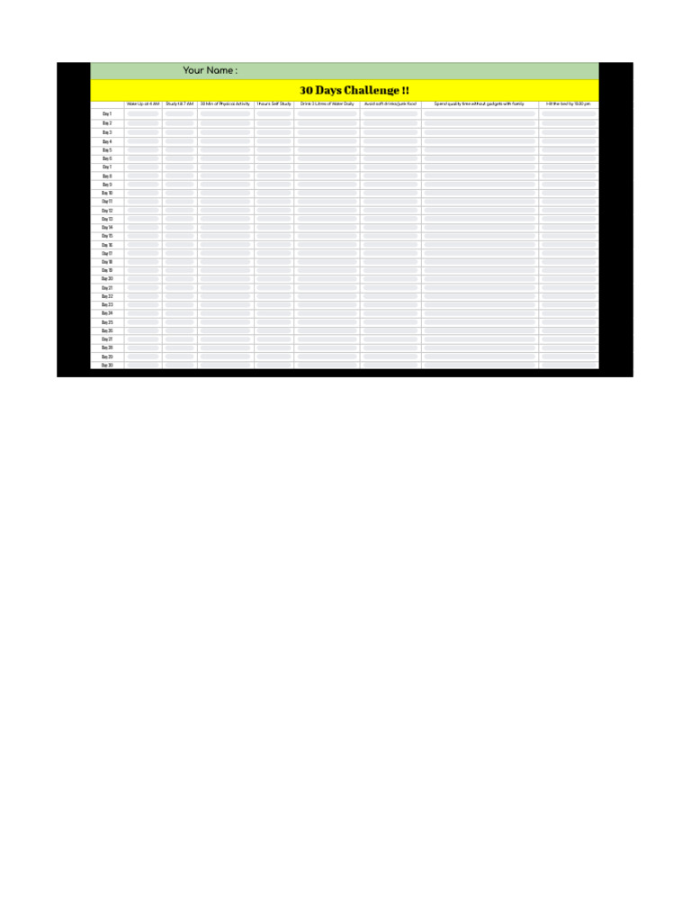 30 Days Challenge With Shimon Sir !! | PDF