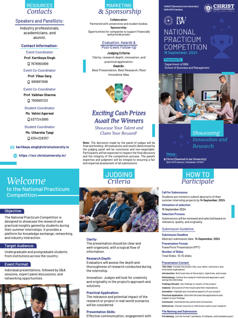 National Practicum Contest Brochure - Trifold - A4 | PDF