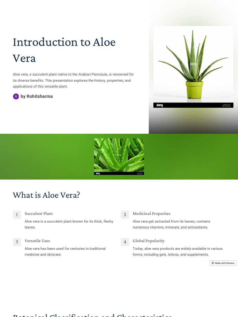 Introduction To Aloe Vera | PDF
