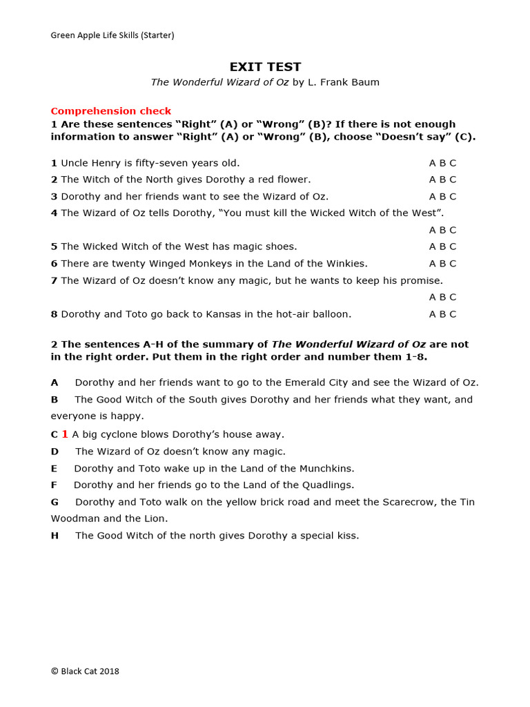 Exit Test Wizard For Everyone | PDF